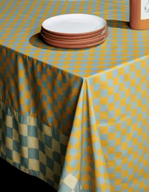 TORTUGA FORMA Checker Tablecloth Reversible