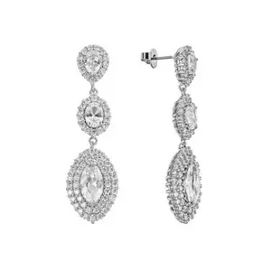 UNTAMED PETALS Annette Crystal Drop Earrings