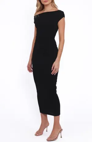 PETAL & PUP Off-the-shoulder Body-con Dress