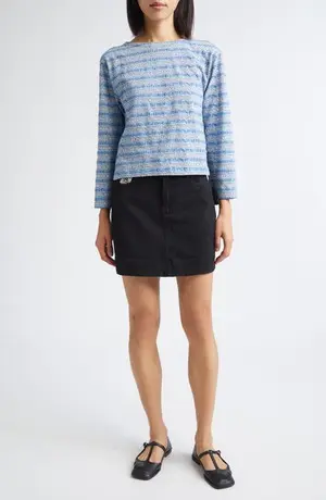 BODE Lyric Jacquard Stripe Long Sleeve T-shirt