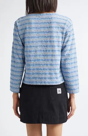 BODE Lyric Jacquard Stripe Long Sleeve T-shirt