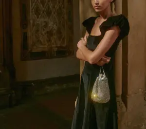 HMD Heirloom Celestine Velvet Dress - Black