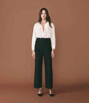 HMD Glenne Wide-leg Wool-blend Pants