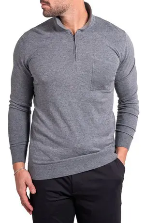 MACEOO Knitted Passion Quarter Zip Sweater