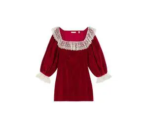 HMD Franique Velvet Mini Dress