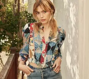 HMD Amadine Top - Patchwork Print