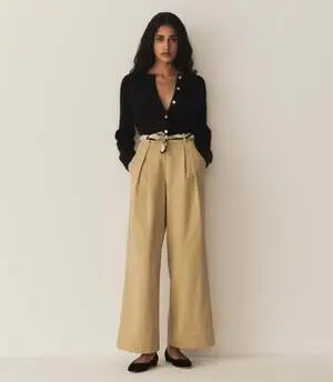 HMD Hilaire Wide Leg Pant - Stone