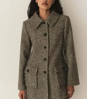 HMD Bonnaire Tailored Tweed Coat