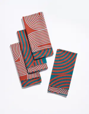 TORTUGA FORMA Comb Dinner Napkinshigh Season Set Of 4 - Garnet