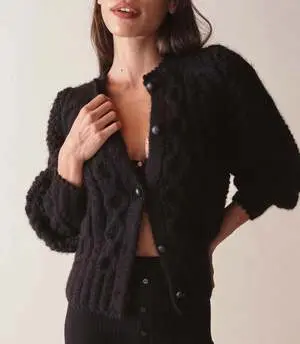 HMD Channel Cardigan - Black