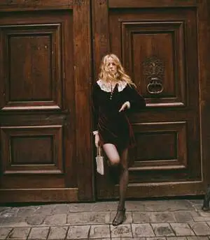 HMD Lisbeth Velvet Mini Dress - Vino Rosso