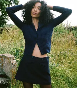 HMD Raina A-line Skirt - Deep Navy