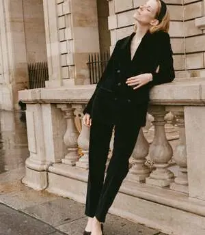 HMD Duccio Double-breasted Velvet Jacket