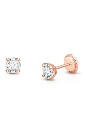 TINY BLESSINGS 14k Gold Stud Earrings - 14k Rose Gold