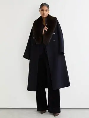 REISS Flora Faux-fur Collar