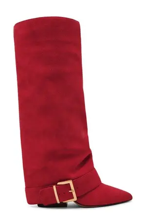 Steve Madden Illuzion Boot - Red Suede