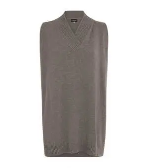 Eskandar Cashmere Crossover Sweater Vest
