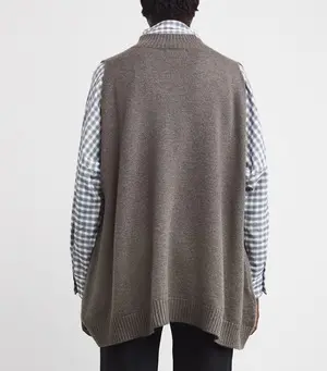 Eskandar Cashmere Crossover Sweater Vest