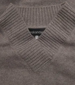 Eskandar Cashmere Crossover Sweater Vest
