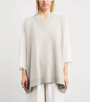 Eskandar Cashmere Crossover Sweater Vest