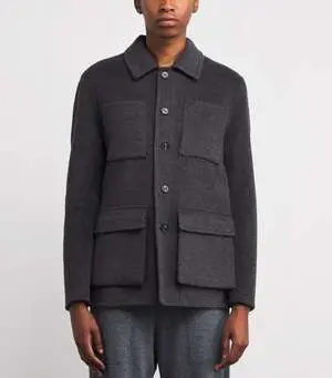 Soft Goat Wool-cashmere Signature Jacket