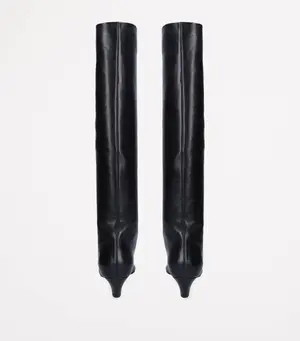 Khaite Leather Knee-high Boots
