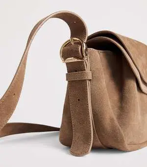 Sandro Le Mambo Suede Crossbody Bag