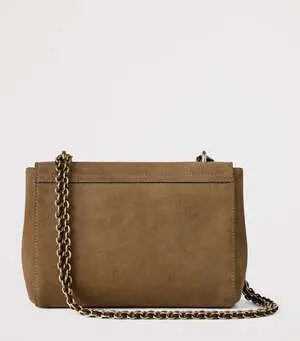 Mulberry Suede Lily Shoulder Bag - Beige