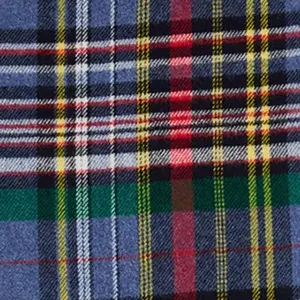 Polo Ralph Lauren Wool Check Fringed Scarf - Blue