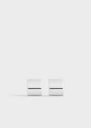TOTEME Petite Signature Hoop Earrings - Silver