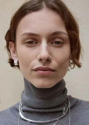 TOTEME Petite Signature Hoop Earrings - Silver