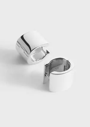 TOTEME Petite Signature Hoop Earrings - Silver
