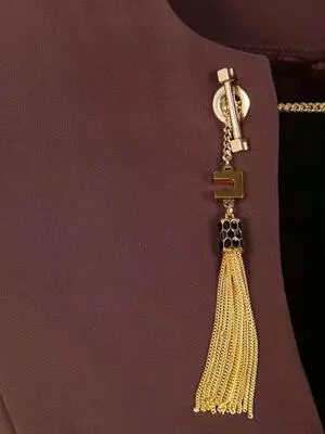Elisabetta Franchi Tassel Detail Dress - Red