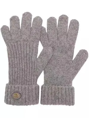 Gucci Double G Knitted Gloves - Grey