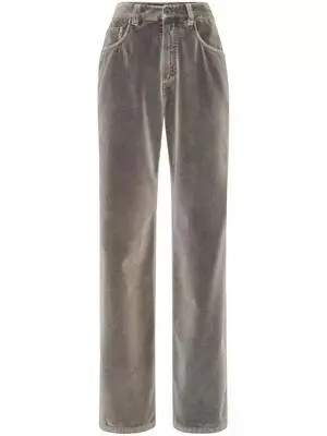 Brunello Cucinelli Logo-patch Flared Trousers