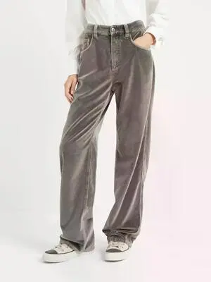 Brunello Cucinelli Logo-patch Flared Trousers
