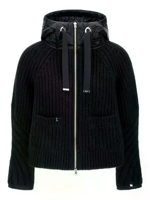 Herno Ribbed-knit Hooded Jacket