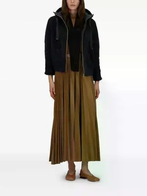 Herno Ribbed-knit Hooded Jacket