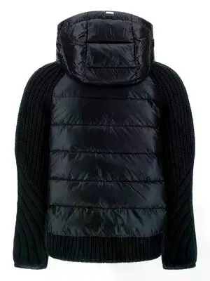 Herno Ribbed-knit Hooded Jacket