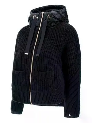 Herno Ribbed-knit Hooded Jacket