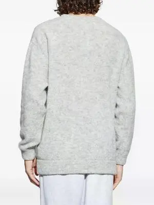 American Vintage Crew Neck Sweater With Patch Detail