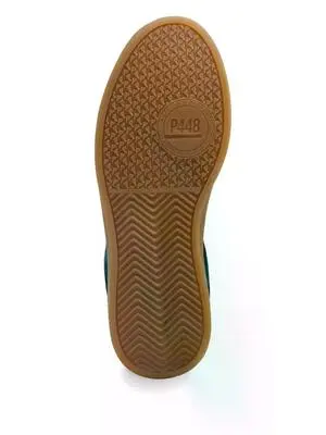 P448 Monza Velvet Lace-up Sneakers - Green