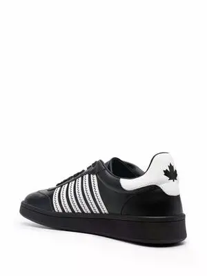 Dsquared2 Side-stripe Detail Low-top Sneakers - Black