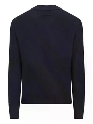 Zegna Open-collar Cashmere Polo Shirt