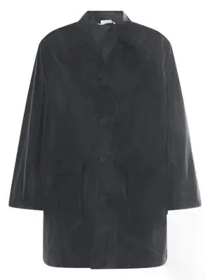 Thom Browne Logo-print Single-breasted Coat