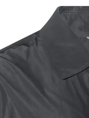 Thom Browne Logo-print Single-breasted Coat