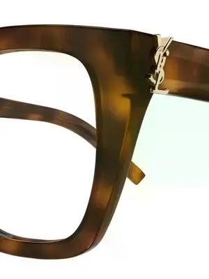 Saint Laurent Square Frame Glasses - Brown