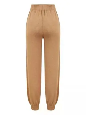 MSGM Ribbed Wool Track Pants - Neutrals