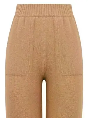 MSGM Ribbed Wool Track Pants - Neutrals
