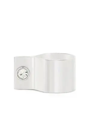 COURREGES Fold Strass Ring - Silver